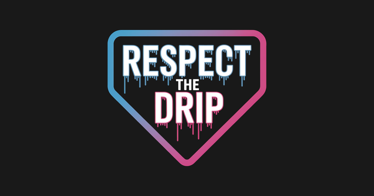 Baseball Drip Boys Ice Cream Drip Youth Respect The Drip - Baseball - T ...