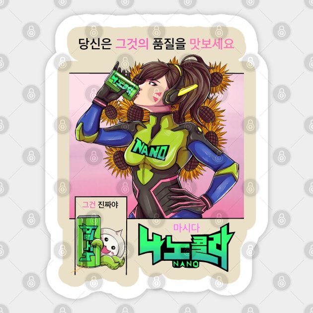 Drink Nano Cola - Dva - Sticker | TeePublic