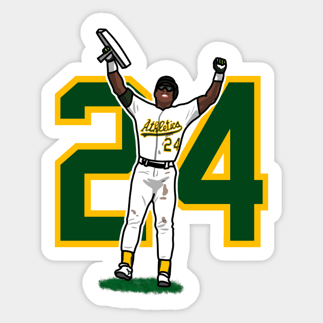 The base stealer - Rickey Henderson - Sticker | TeePublic