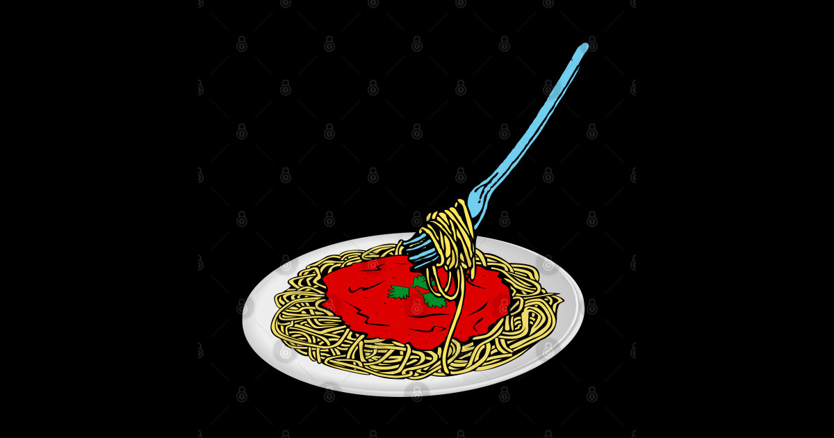 Girl Eating Spaghetti Sticker - Girl Eating Spaghetti - Sticker | TeePublic