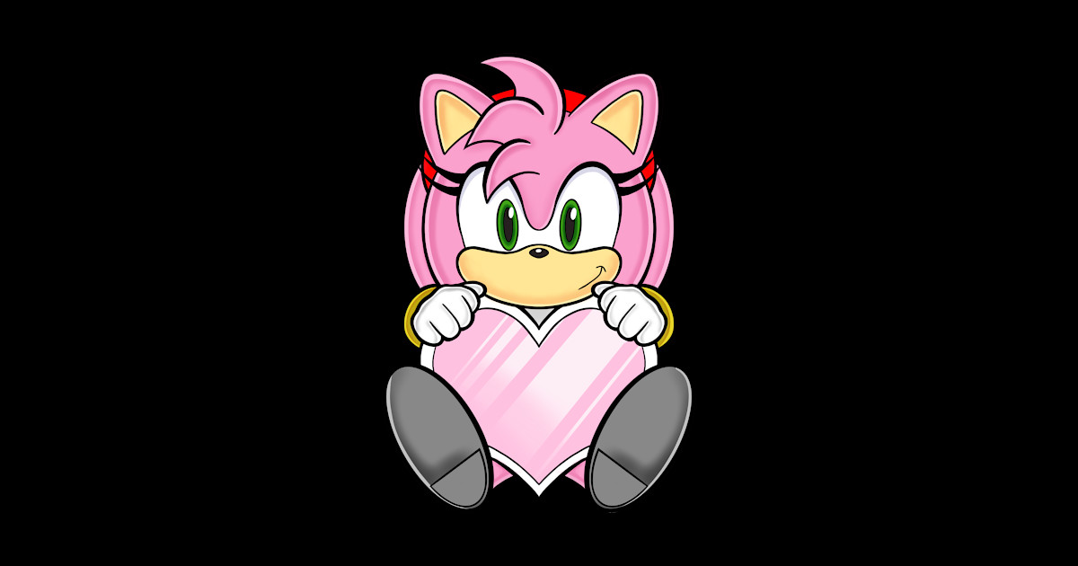 Chibi Amy Rose - Amy Rose - Sticker | TeePublic