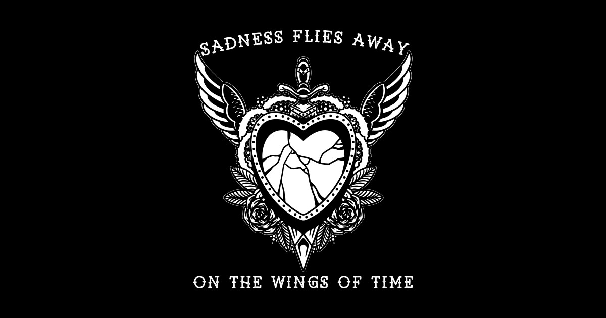 Sadness Flies Away, Old School, 'Broken Heart', Tattoo Design - Broken ...
