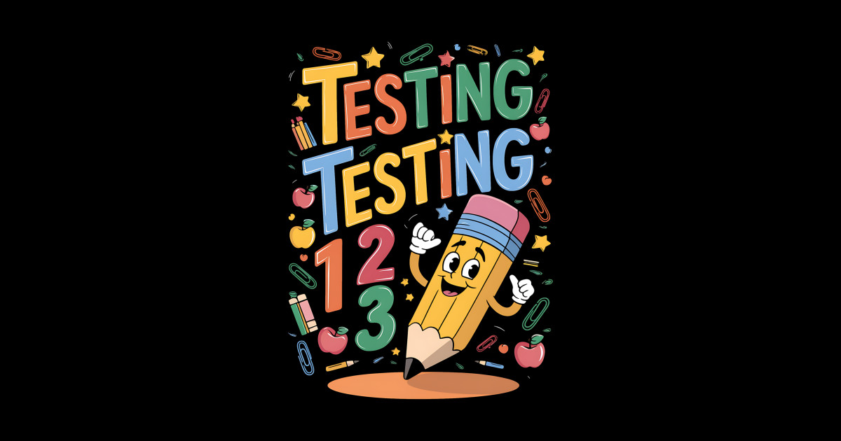 Testing Testing 1 2 3 Test Day Examination Teacher Student - Testing ...