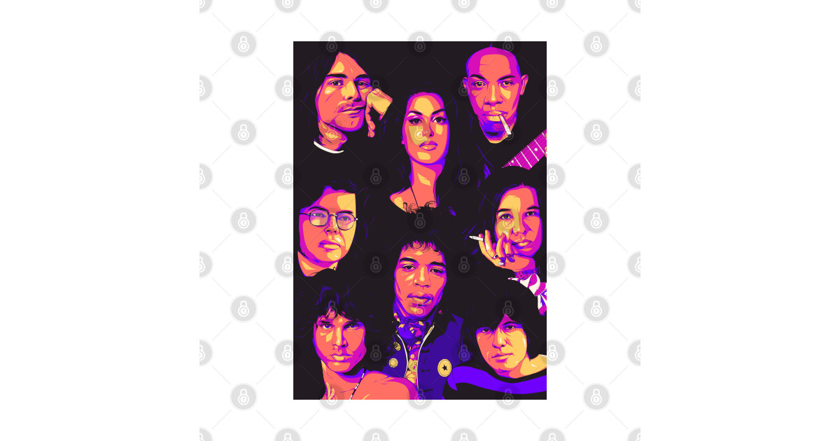 27 Club - 27 Club - T-Shirt | TeePublic