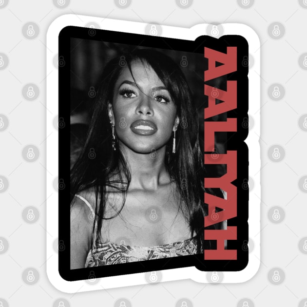 queen of queens - Aaliyah - Sticker | TeePublic