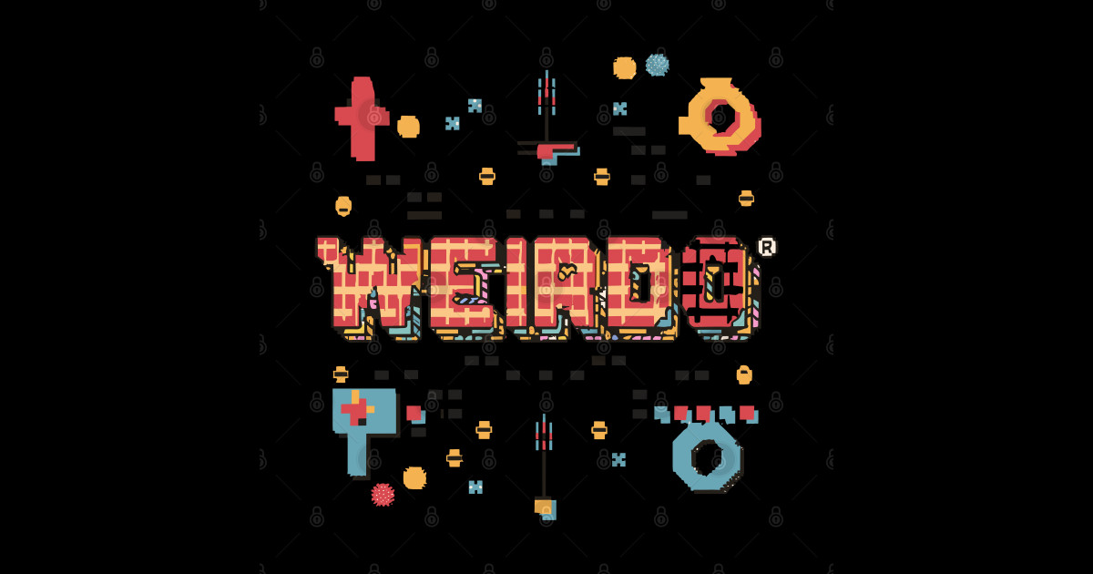 Weirdo Typography | Retro Gaming Script Font Design - Weirdo - Magnet ...