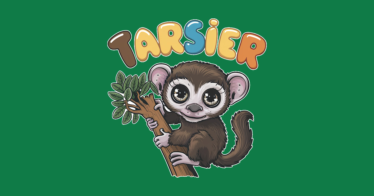 Tarsier tiny monkey lemur primate Cute Chibi Animal Bohol Philippines ...