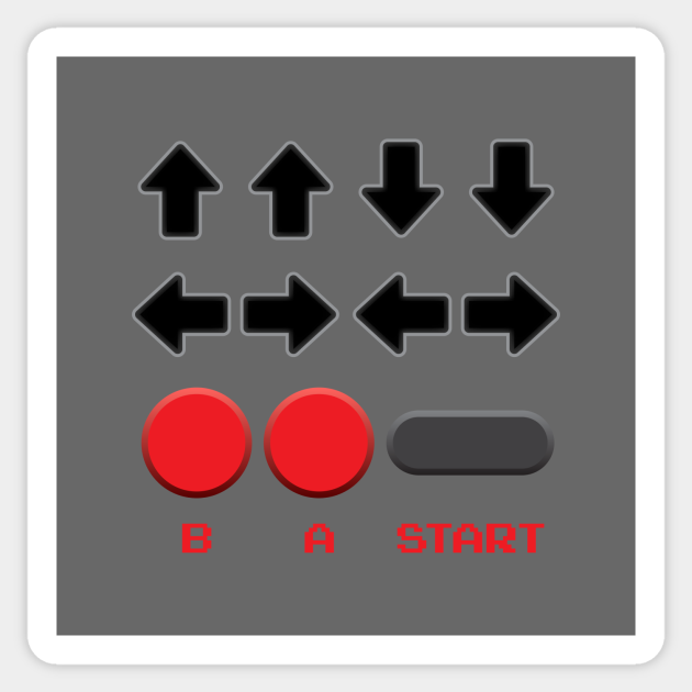 Code of Honor - The Konami Code - Sticker | TeePublic