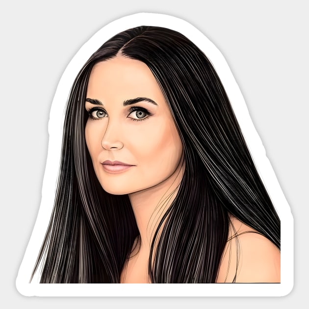 Demi Moore - Demi Moore - Sticker | TeePublic