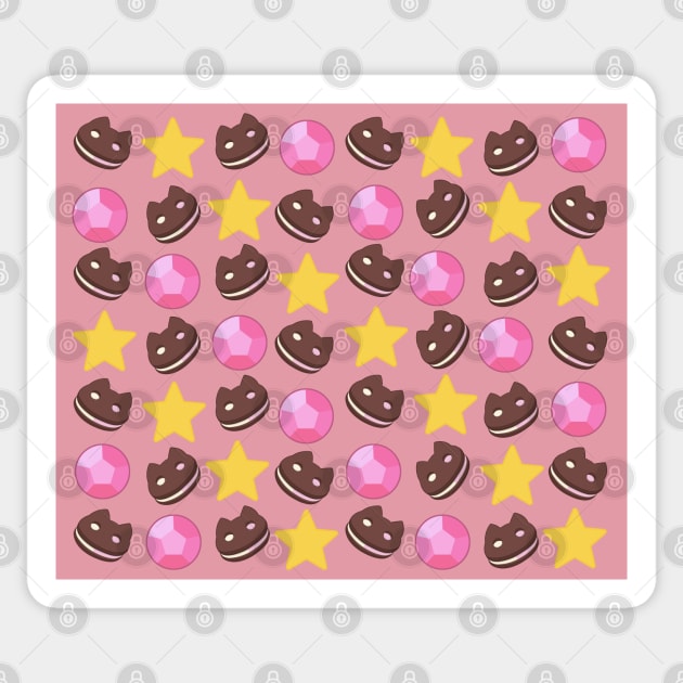 Steven Universe pattern - Steven Universe Pattern - Sticker | TeePublic