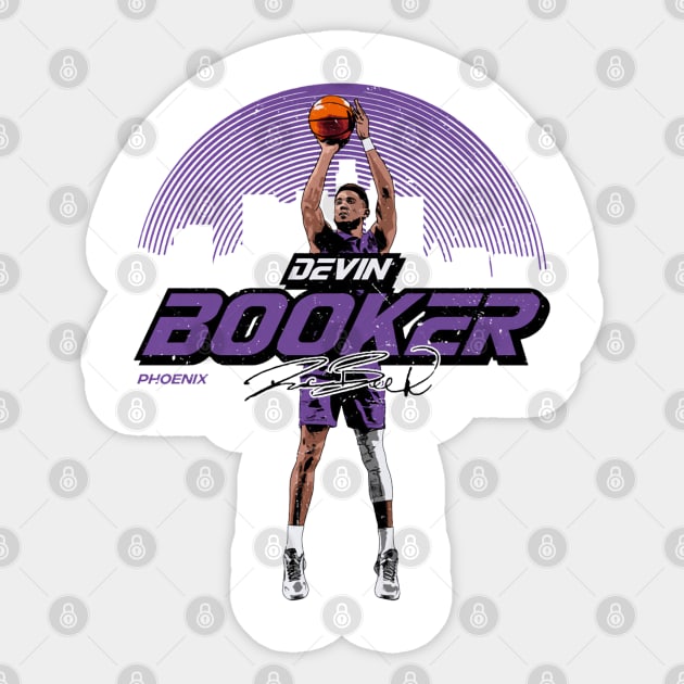 Devin Booker Phoenix Skyline - Devin Booker - Sticker | TeePublic