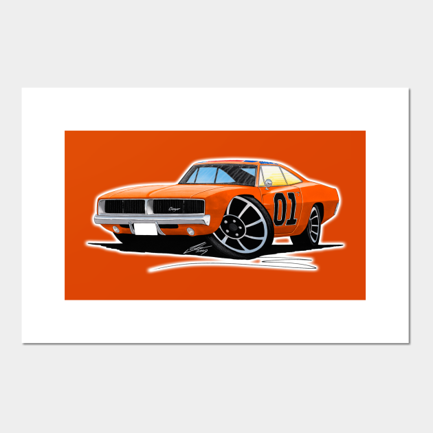 Dodge Charger General Lee - General Lee - Posters and Art Prints ...