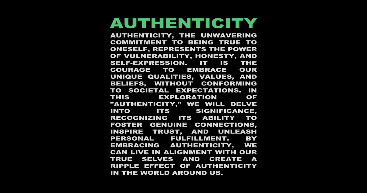 Authenticity - Modern - Sticker | TeePublic