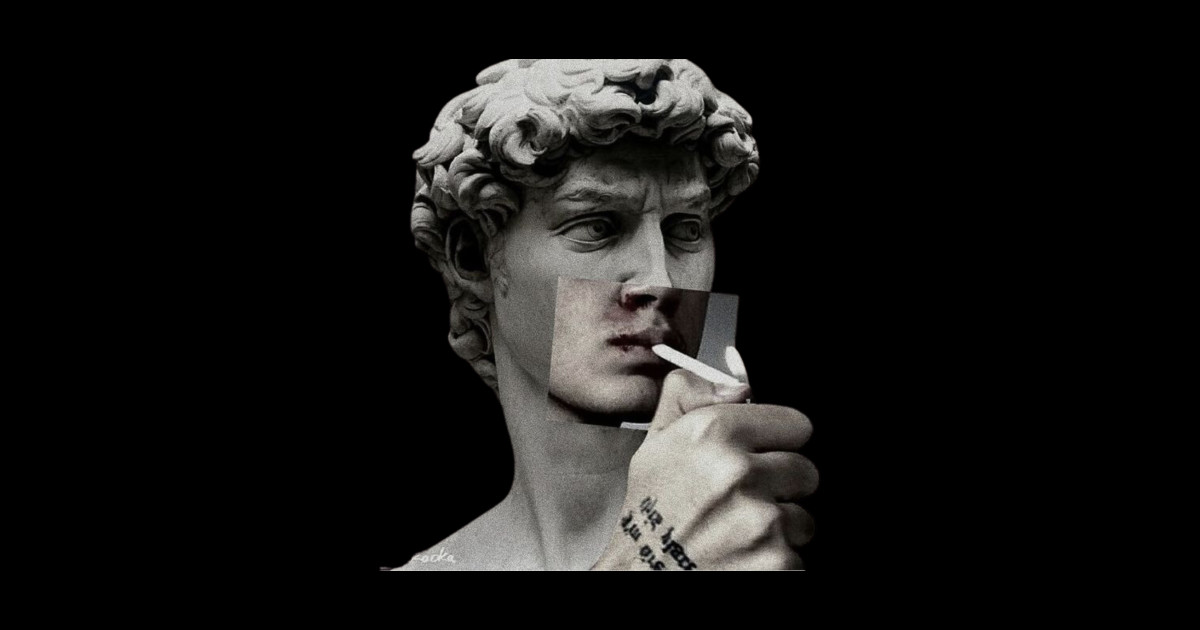 Roman smoking art - Smoking - Sticker | TeePublic