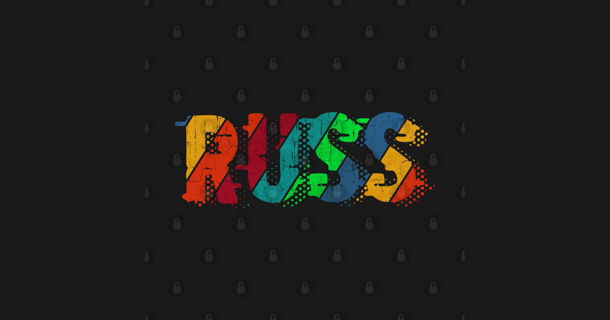 vintage color Russ - Russ - T-Shirt | TeePublic