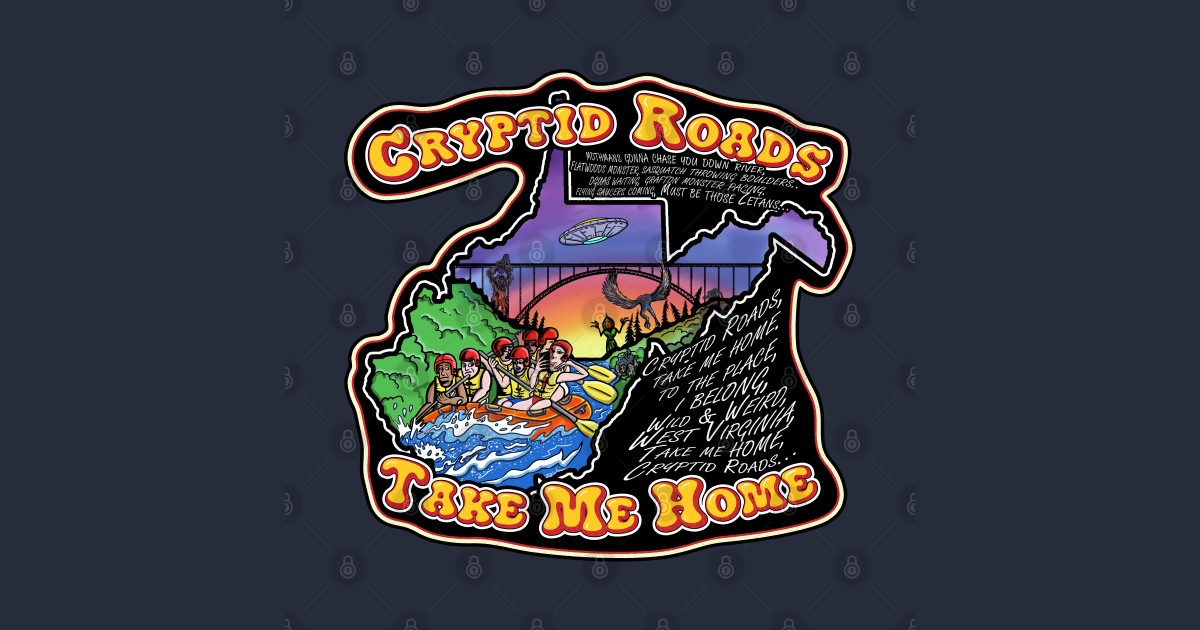 Cryptid Roads WVDay Spcl - Mothman - T-Shirt | TeePublic