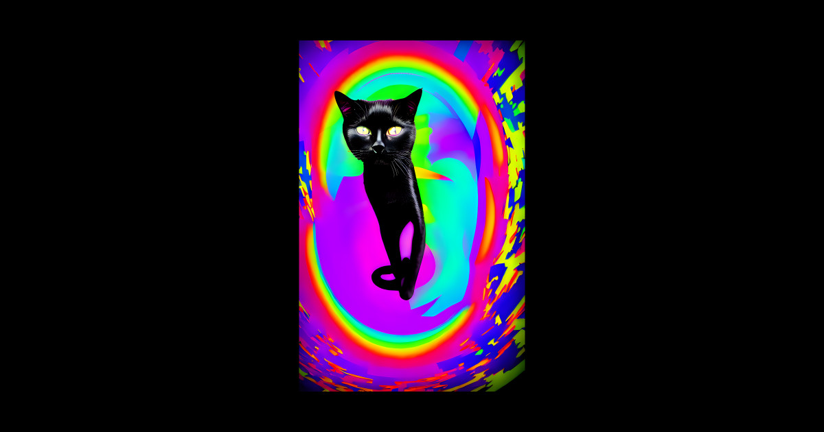 Chromatic aberration, prismatic, black cat - Chromatic Harmonica ...