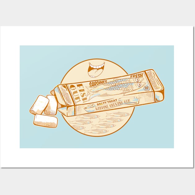 Funny sardines flavored gum Tinned fish - Chewing Gum - Posters and Art ...