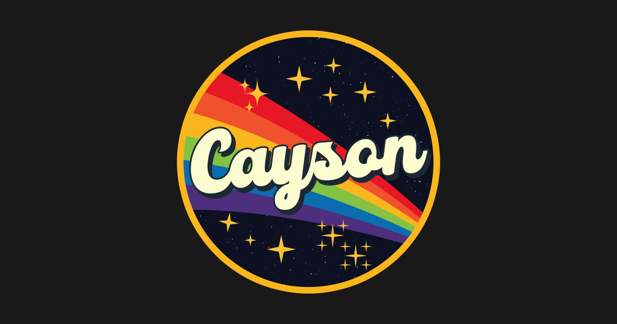 Cayson // Rainbow In Space Vintage Style - Cayson - T-Shirt | TeePublic
