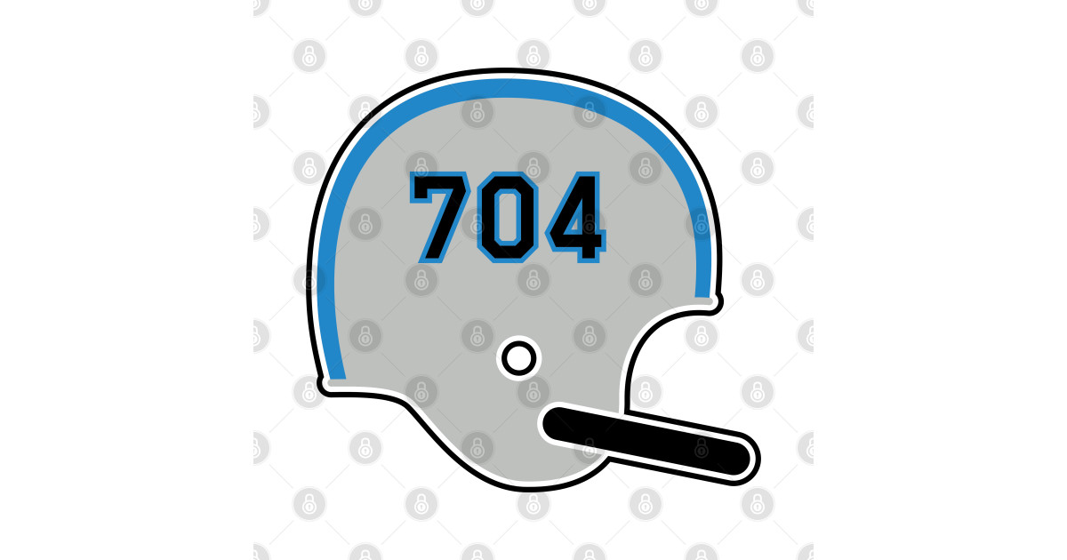 Carolina Panthers 704 Helmet - Carolina Panthers Area Code Helmet - T ...
