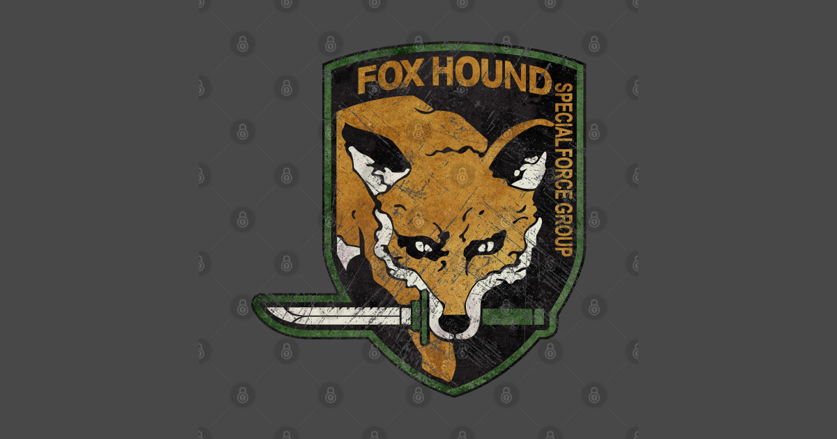 Fox Special Forces Shield V01 - Fox Hound - T-Shirt | TeePublic
