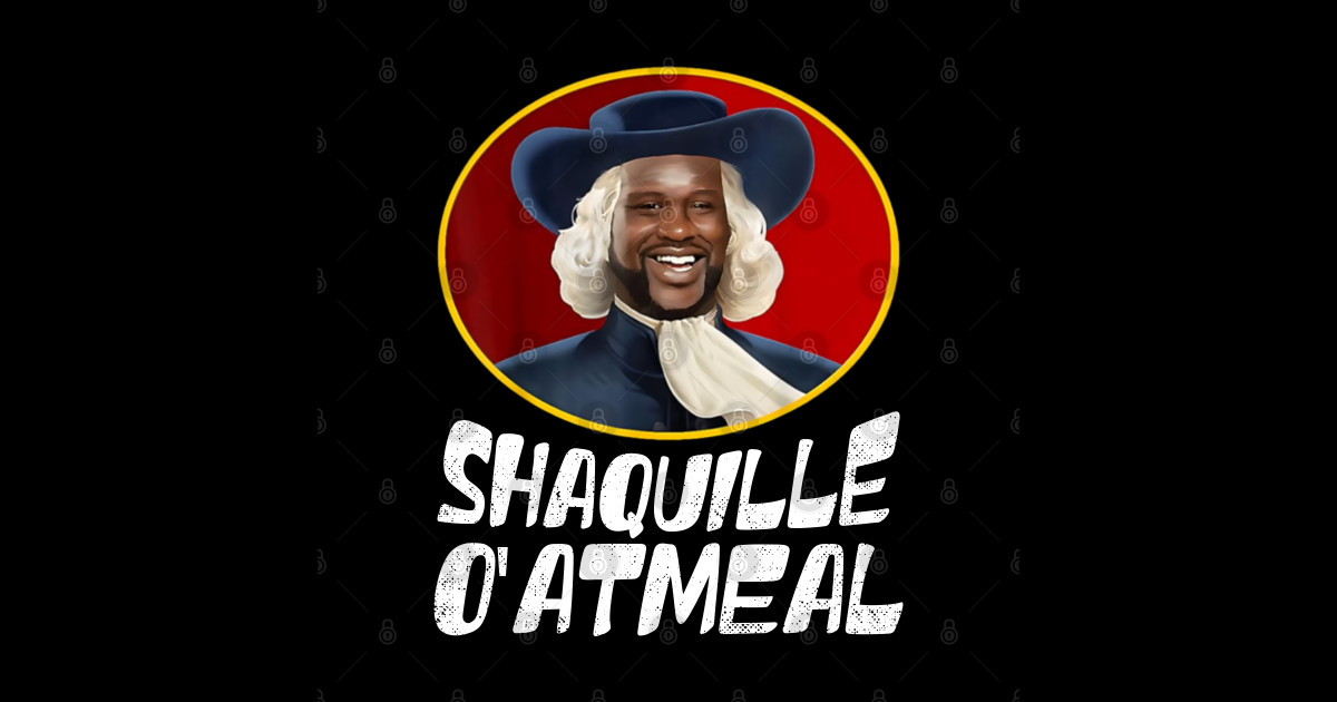 Shaquille Oatmeal Funny Meme - Shaquille Otmeal - Sticker | TeePublic