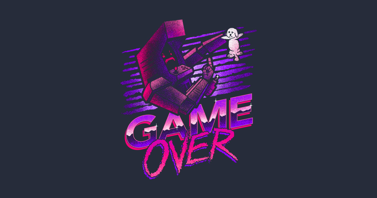 Game Over - 80s - T-Shirt | TeePublic