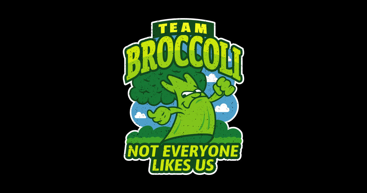 Team Broccoli - Funny Broccoli Sports - Super Broccoli - Sticker ...
