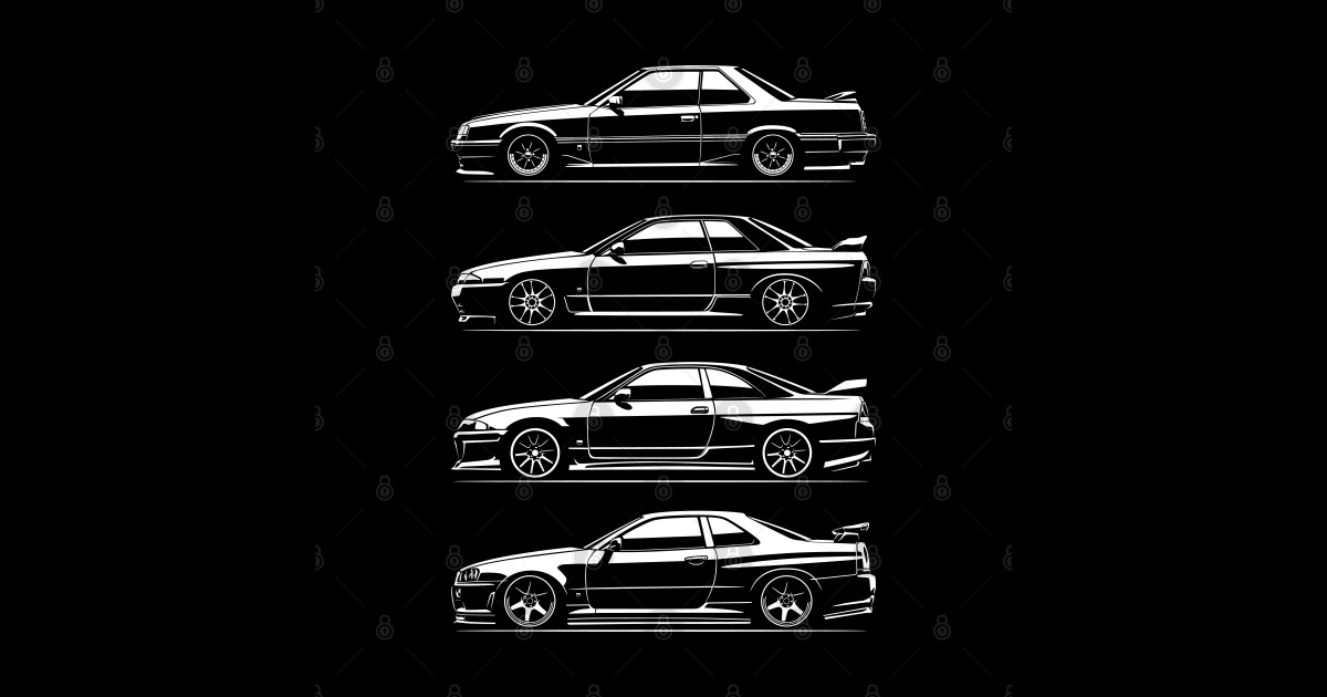 GTR Generations - Skyline - Sticker | TeePublic