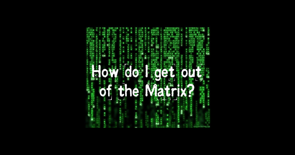 Stuck in the matrix - Dreaming - Sticker | TeePublic