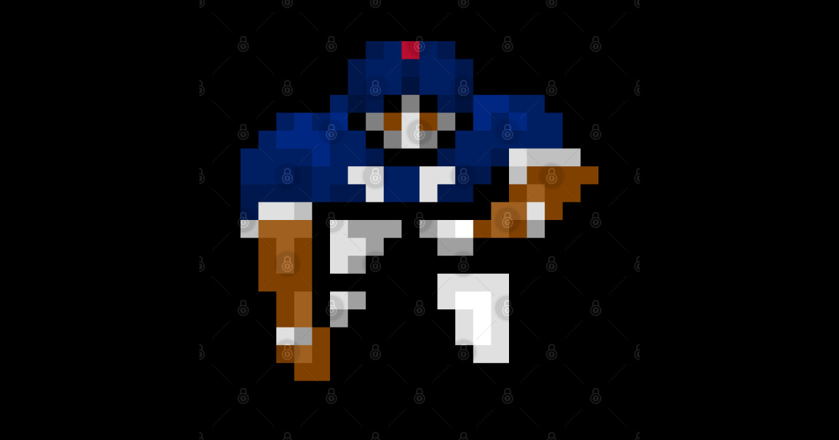 16-Bit Lineman - New York - Retro - Sticker | TeePublic