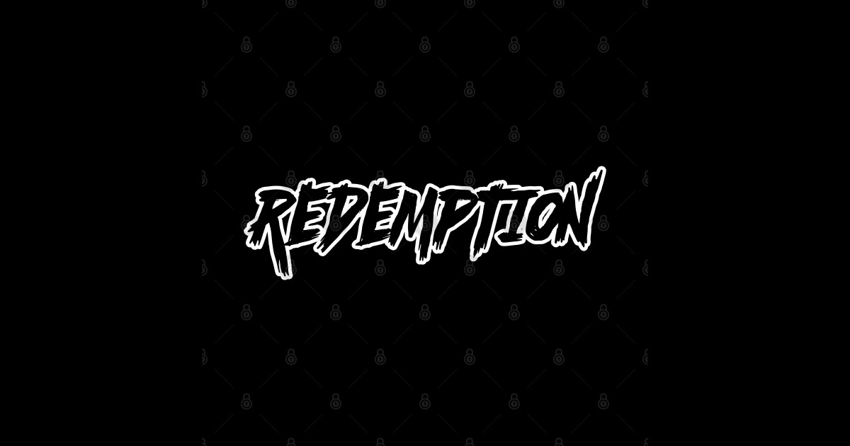 Redemption - Typography - Sticker | TeePublic