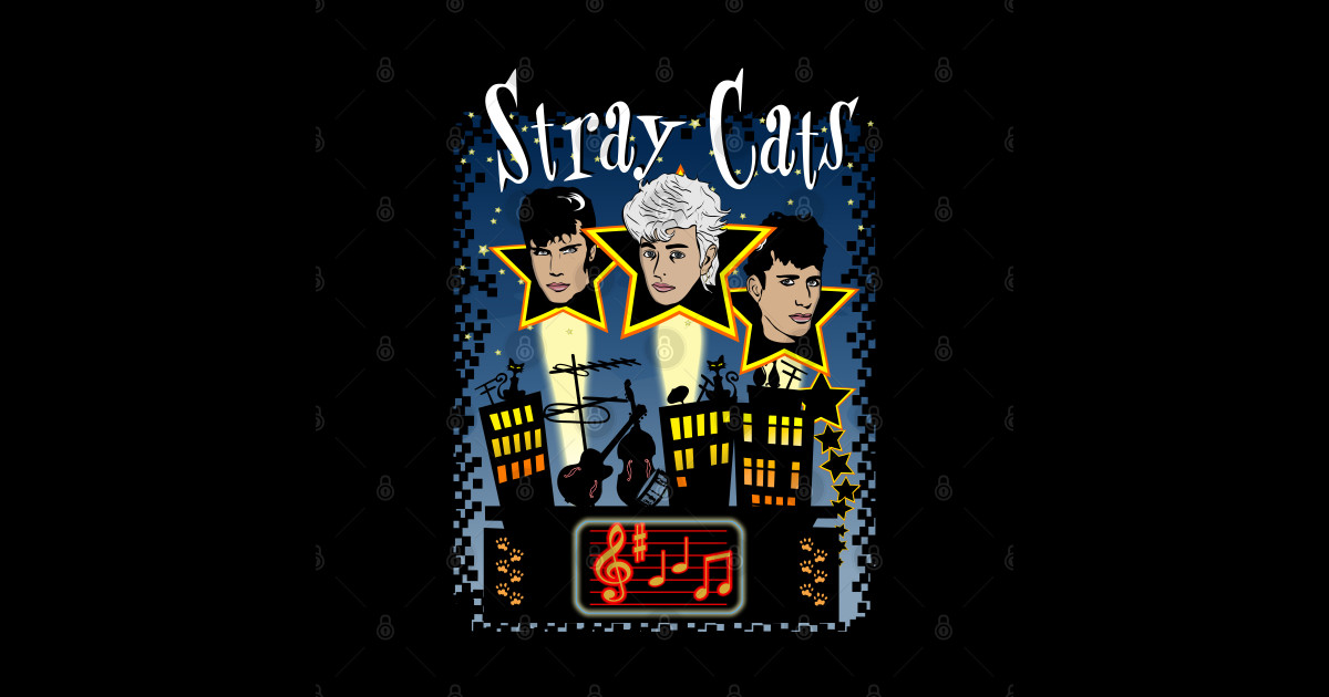 Stray Cats - Stray Cats - Sticker | TeePublic
