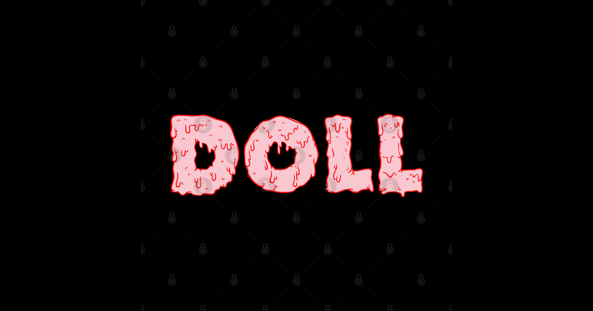 DOLL melting bubble gum pop art - Doll - Sticker | TeePublic
