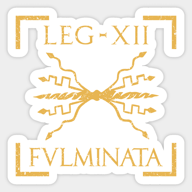 Legio XII Fulminata Thunderbolt Emblem Roman Legion - Vexillum ...