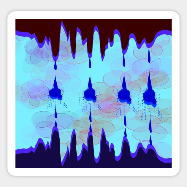 Dripping Water - Bedding - Sticker | TeePublic