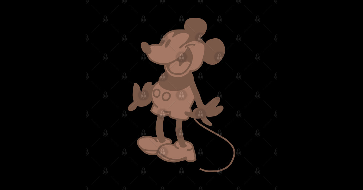 Mocha Mousse Steamboat Willie Mouse - Funny Animals - Sticker | TeePublic
