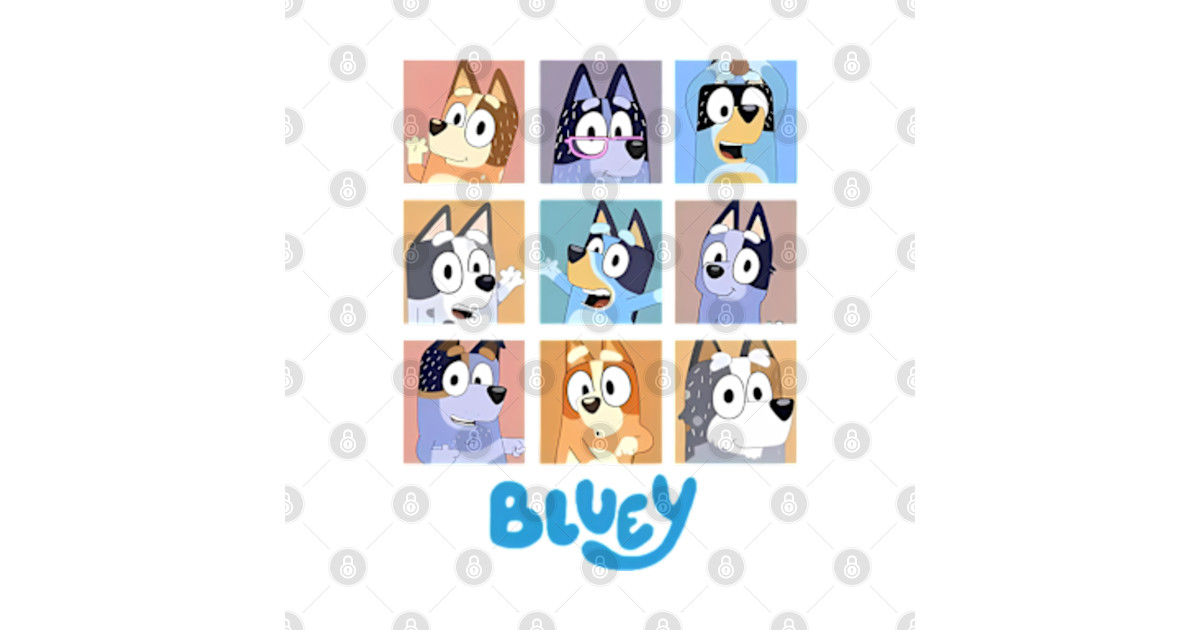 bluey family tree - Bluey Family Tree - T-Shirt | TeePublic