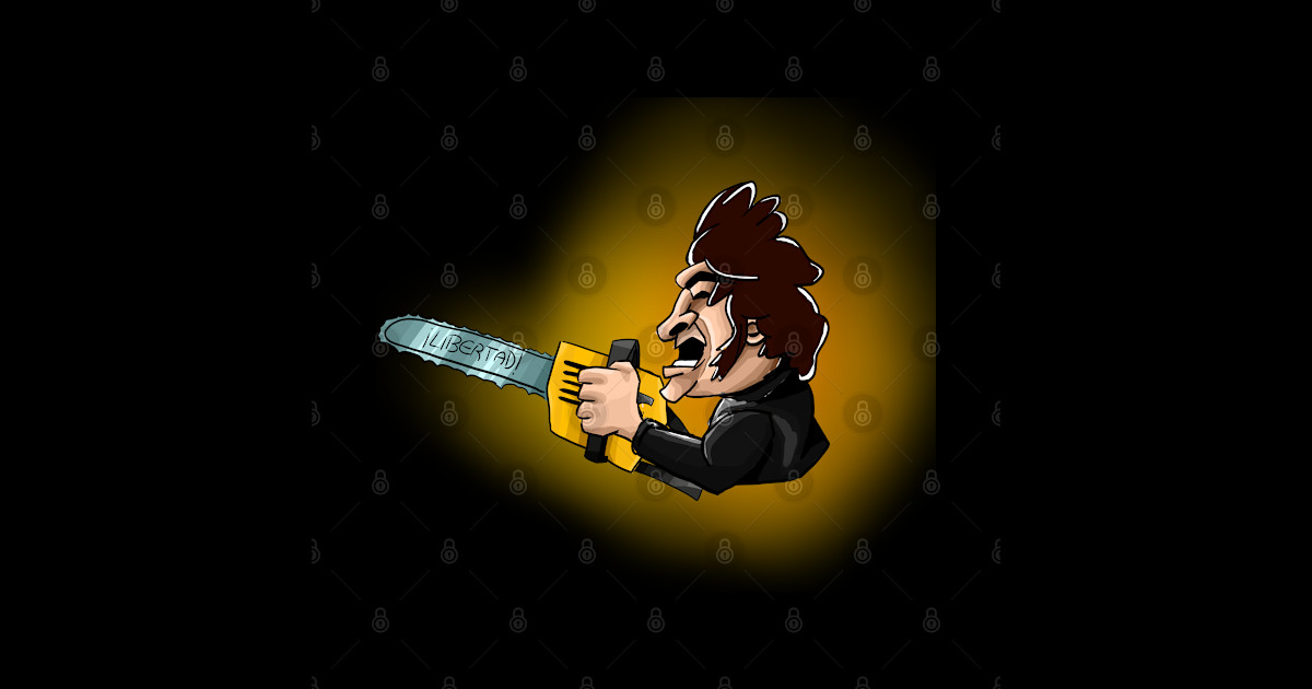 MILEI CHAINSAW - Javier Milei - Pin | TeePublic