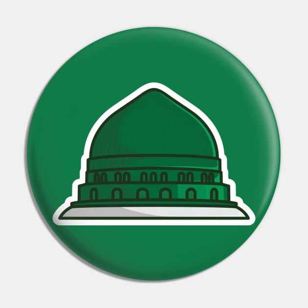 Isalmic Madina Masjid Al Nabawi Mosque Sticker design vector ...