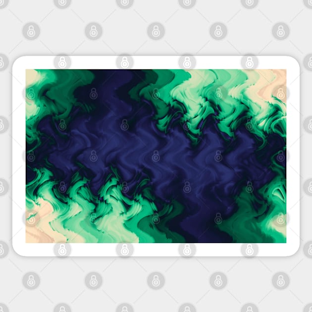 The abyss, blue and green abstract deep underwater print - Abyss ...