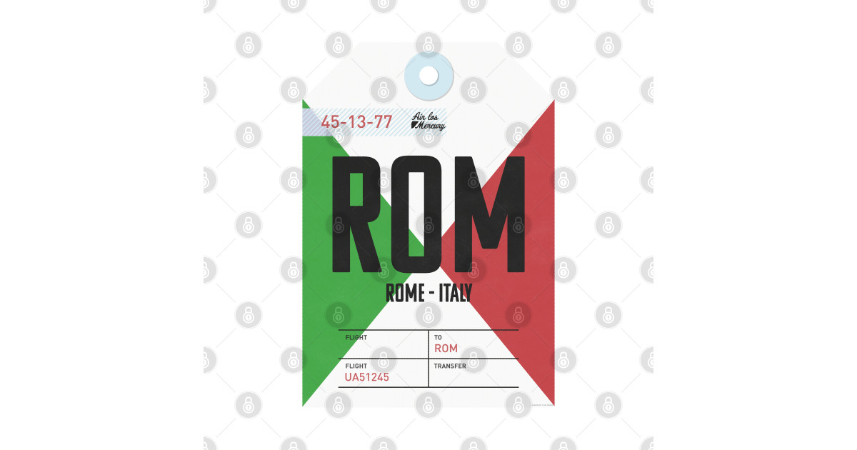 Rome Luggage Tag - Rome - Long Sleeve T-Shirt | TeePublic