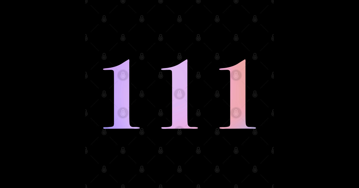 angel numbers 111 - Angel - Sticker | TeePublic
