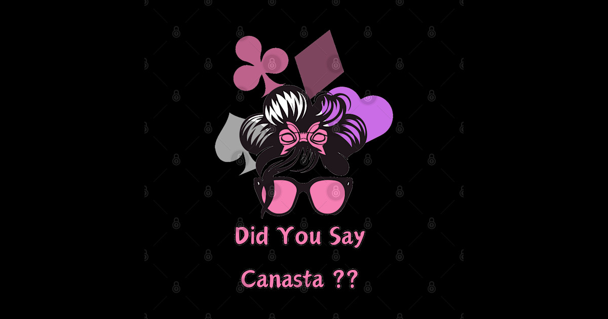 " Canasta Jubilation: Card Queen's Elegance"- Funny Canasta Lover ...