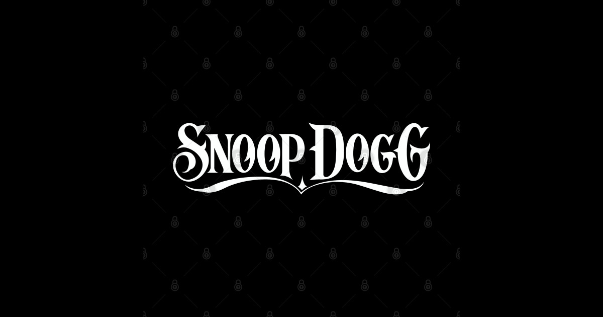 Classic White Snoop Dogg Logo - Snoop Dogg - Posters and Art Prints ...