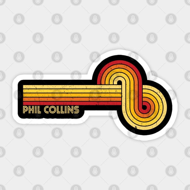 phil collins / sunset line - Phil Collins - Sticker | TeePublic