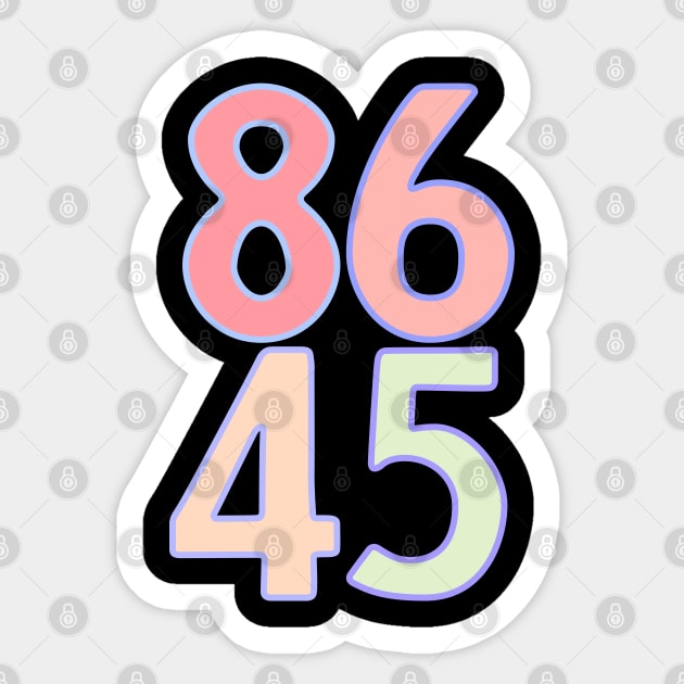 8645 2020 Dump Trump - 8645 - Sticker | TeePublic