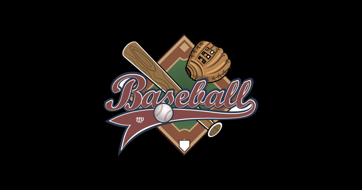 Baseball Diamond Graphic Design - Baseball Design - Sticker | TeePublic