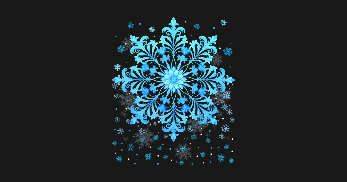 Winter Blue Snowflake Pjs - Winter Blue Snowflake - T-Shirt | TeePublic