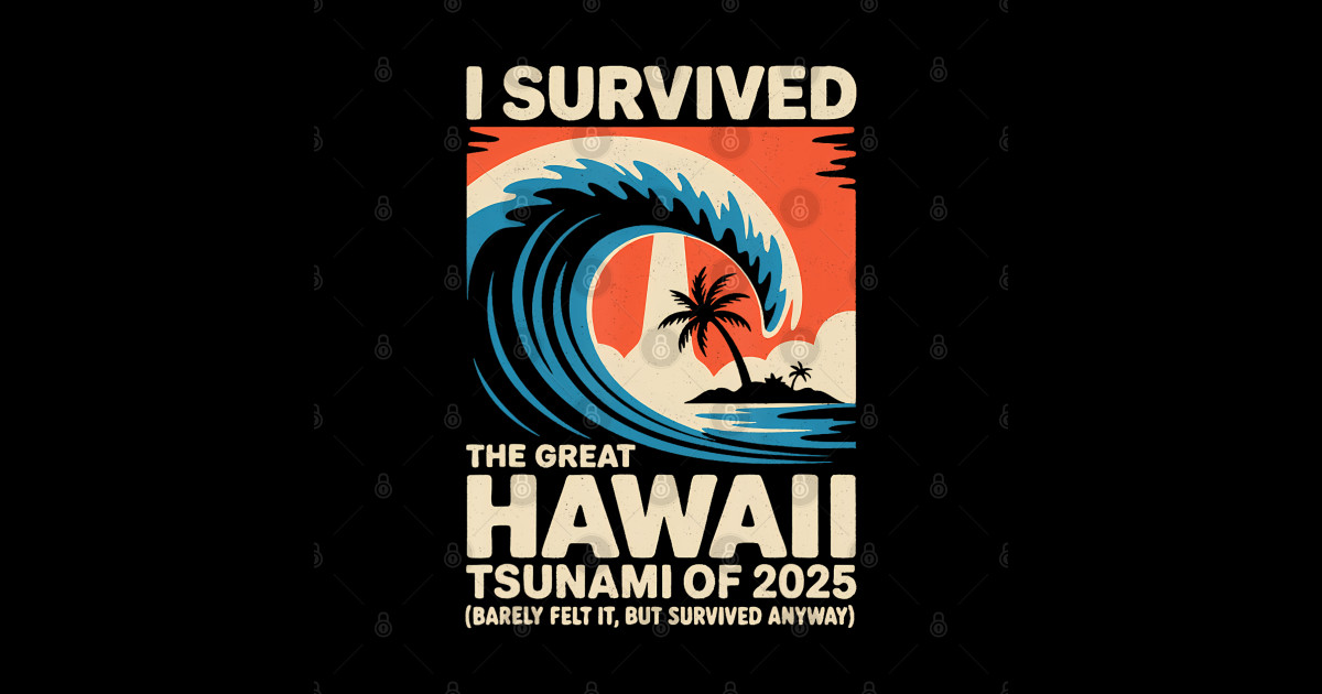 Hawaiian Vacation I Survived Hawaii Tsunami 2025 - Funny Vacation ...